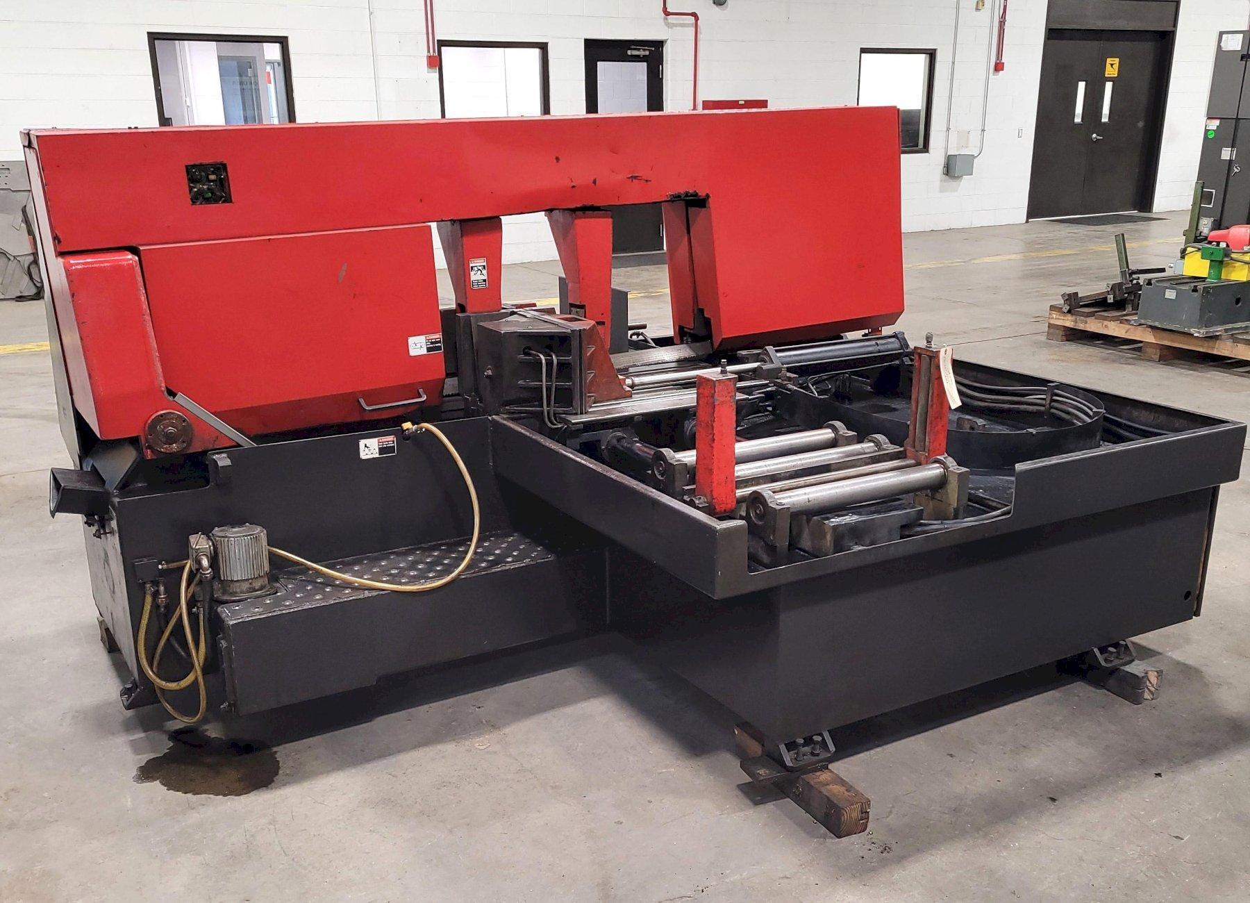20” x 20” Amada Model HFA-500S Fully Automatic Hydraulic Horizontal ...