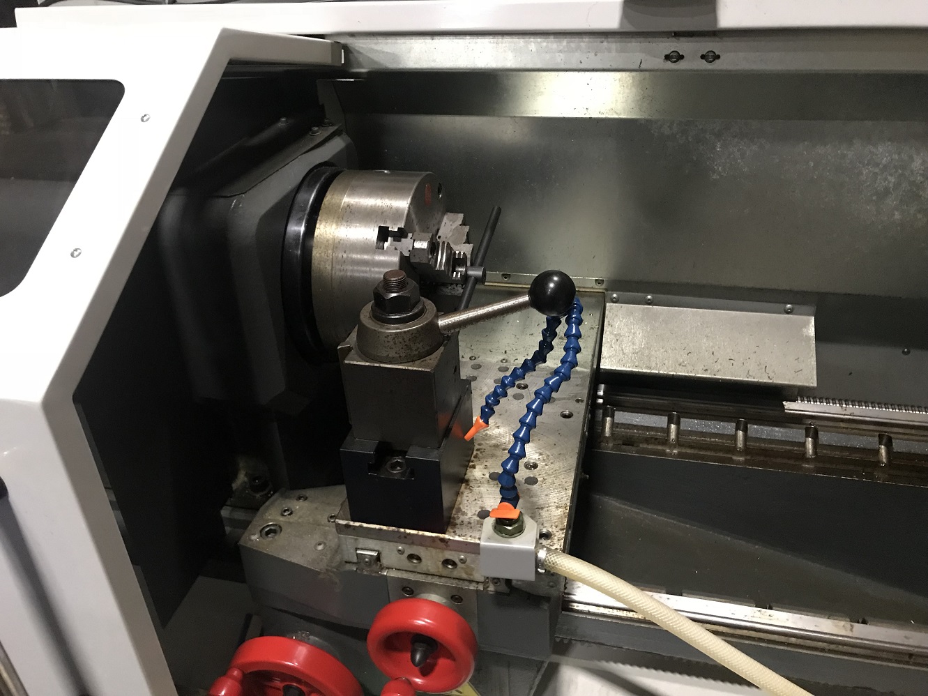 Haas TL-2 CNC Lathe, Haas CNC, 10″ Chuck, 48″ Centers, 3″ Bore, 16 ...