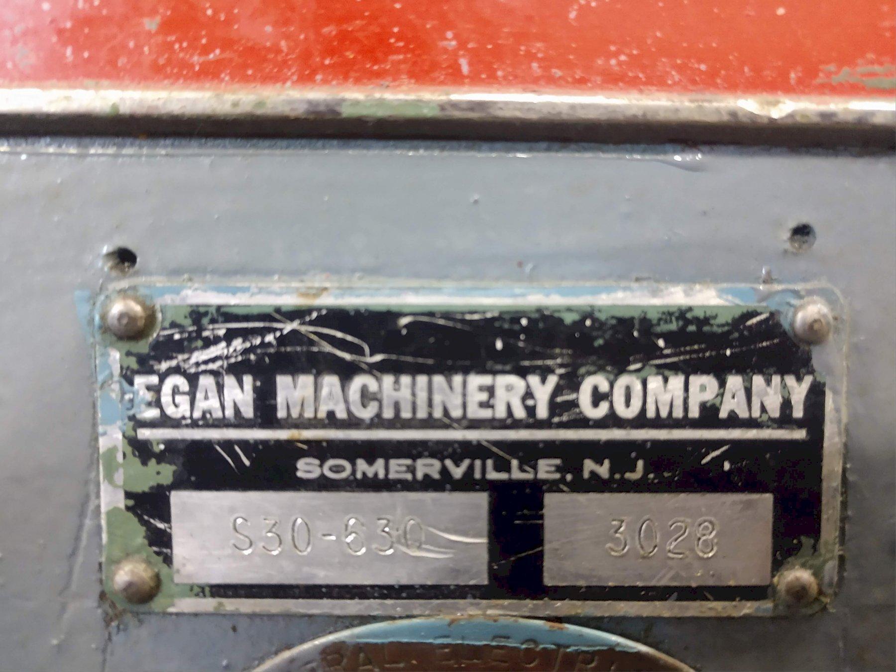 30″ x .110″ EGAN MODEL S30-630 POWERED COIL STRAIGHTENER: STOCK 19187