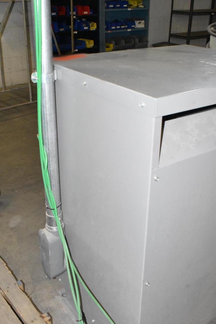 1 – PREOWNED FEDERAL PACIFIC 118KVA DRY TYPE TRANSFORMER, MODEL #: 36B ...