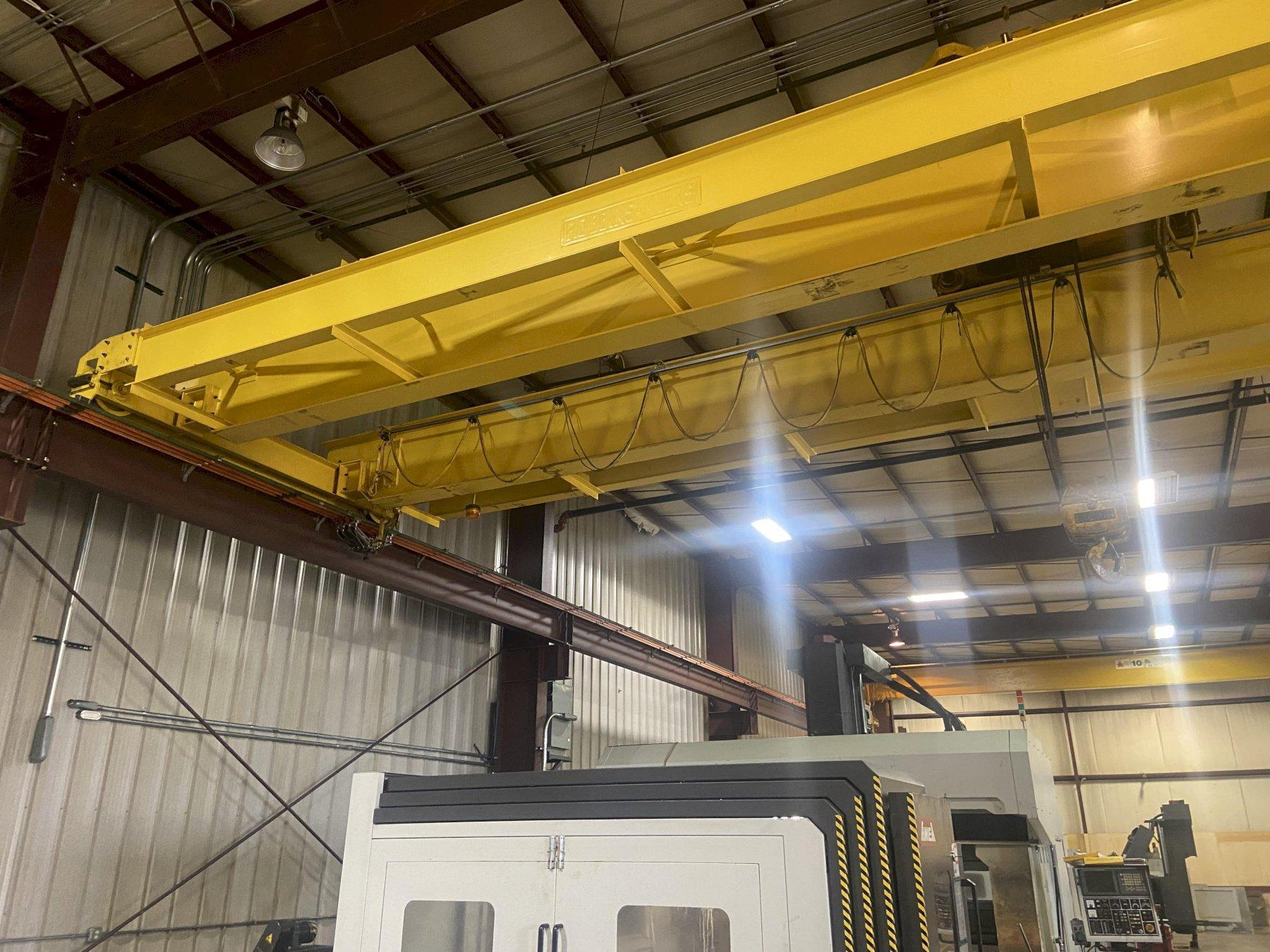 45′ X 15-TON ROBBINS & MYERS OVERHEAD BRIDGE CRANE: STOCK #19443