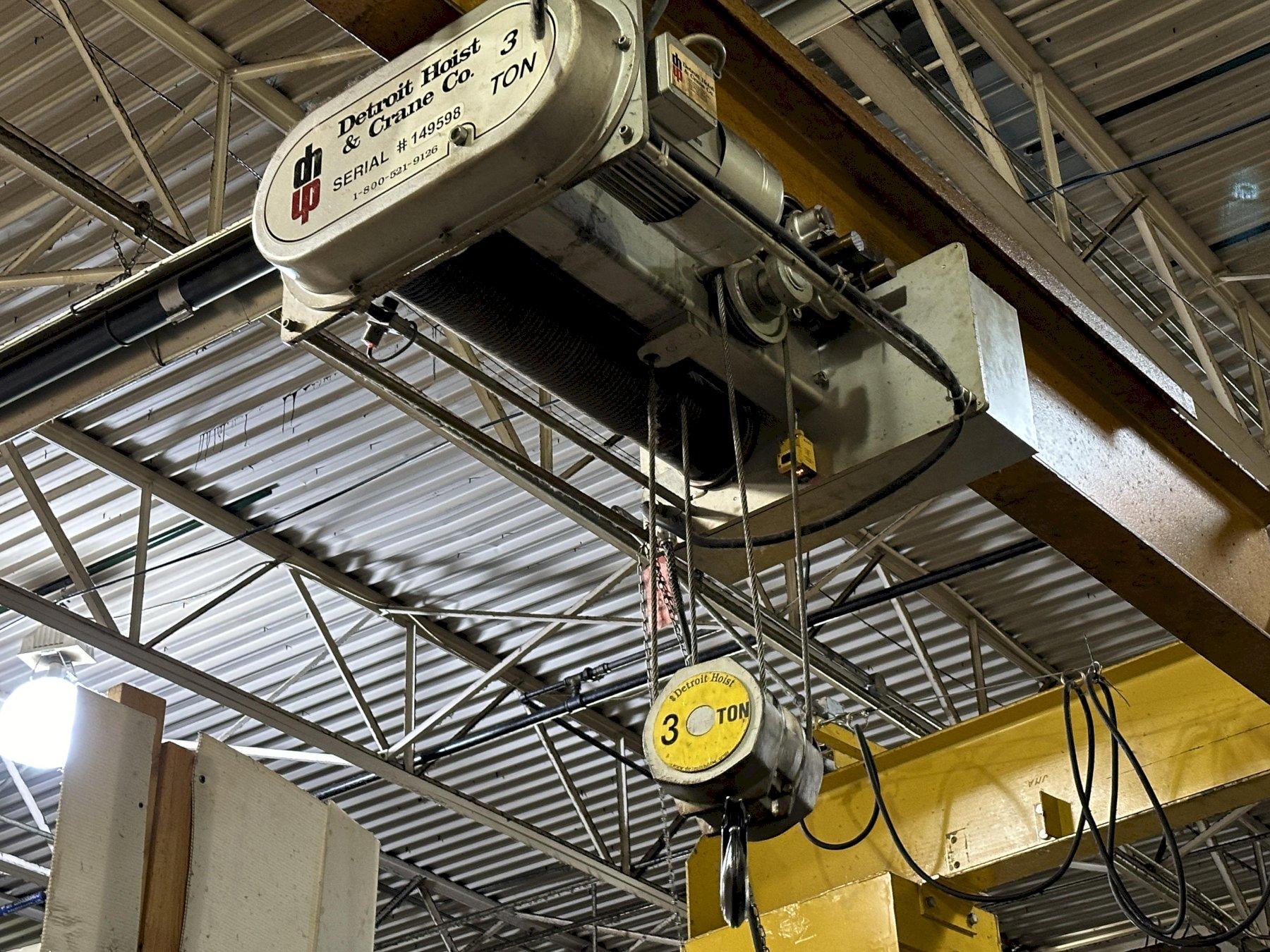 3 TON DETROIT CABLE HOIST: STOCK #22136