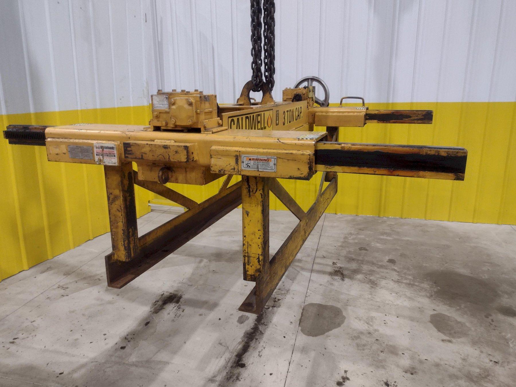6000 LBS CALDWELL MODEL #60-3-72 ADJUSTABLE PLATE / SHEET LIFTER: STOCK ...