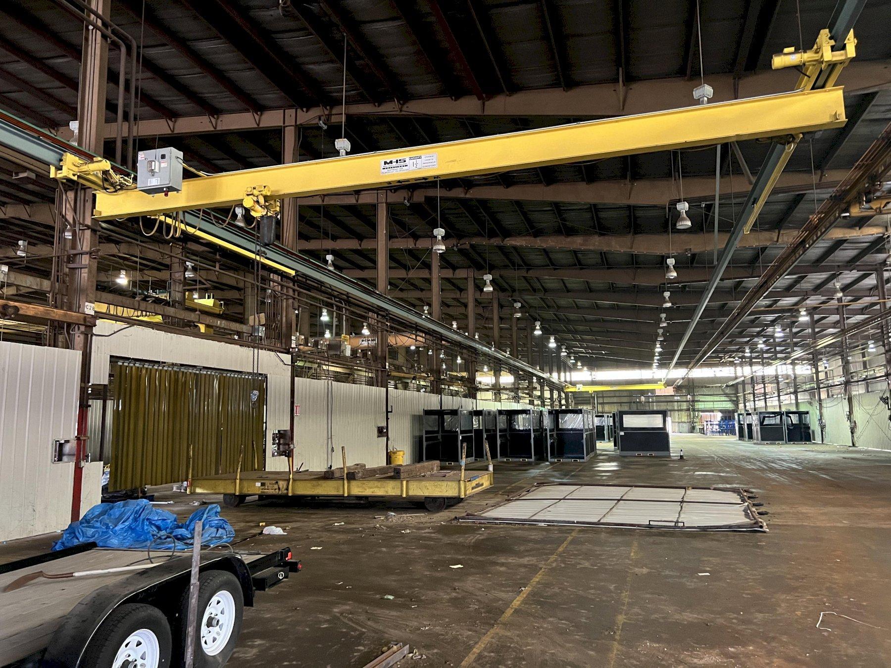 1.5 TON (3) X 300′ MATERIAL HANDLING SOLUTIONS OVERHEAD CRANE SYSTEM ...