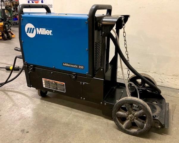 Miller Millermatic 355 MIG/Pulsed MIG Welder equipped with Spool Gun ...