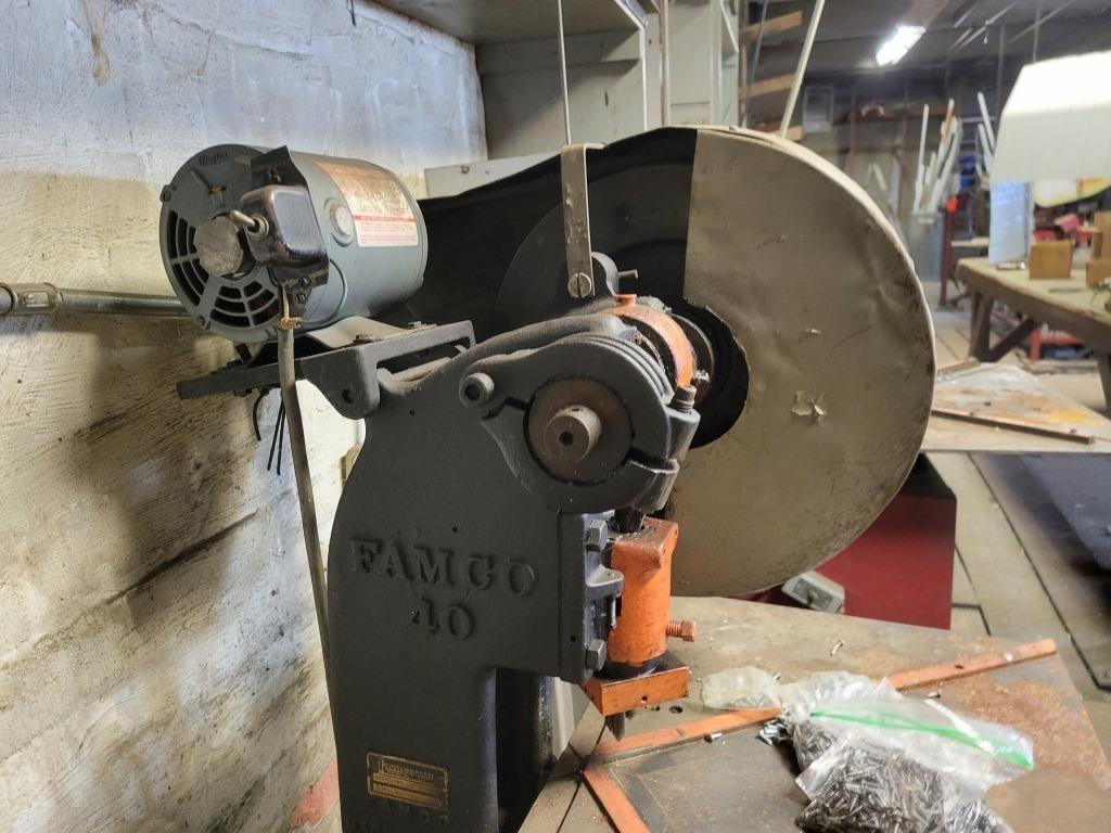 4 TON FAMCO MODEL 40-FLOOR OBI PUNCH PRESS: STOCK #18286