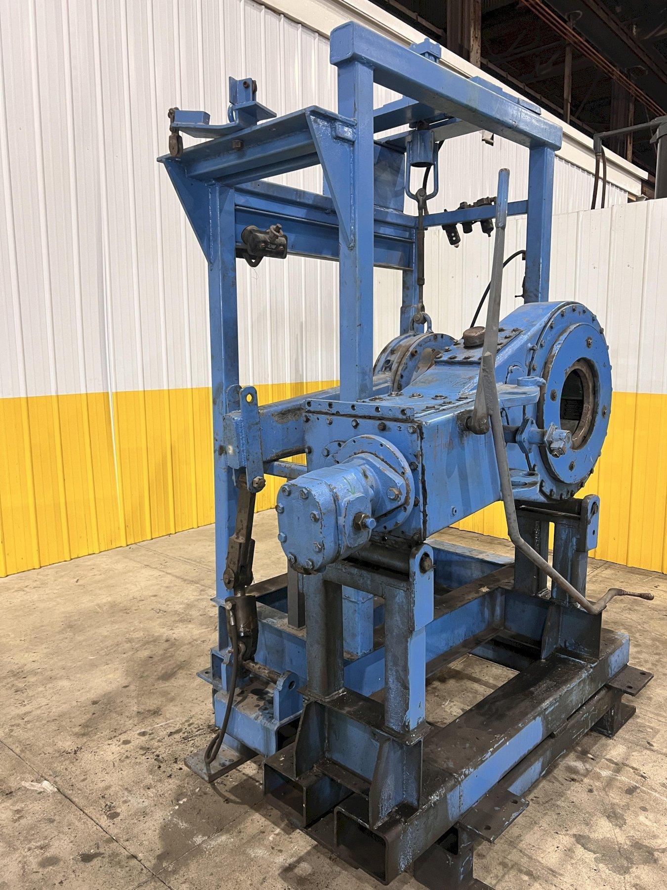 PECK-O-MATIC HYDRAULIC BUCKING ON & BREAK-OUT MACHINE FOR THREADED PIPE ...