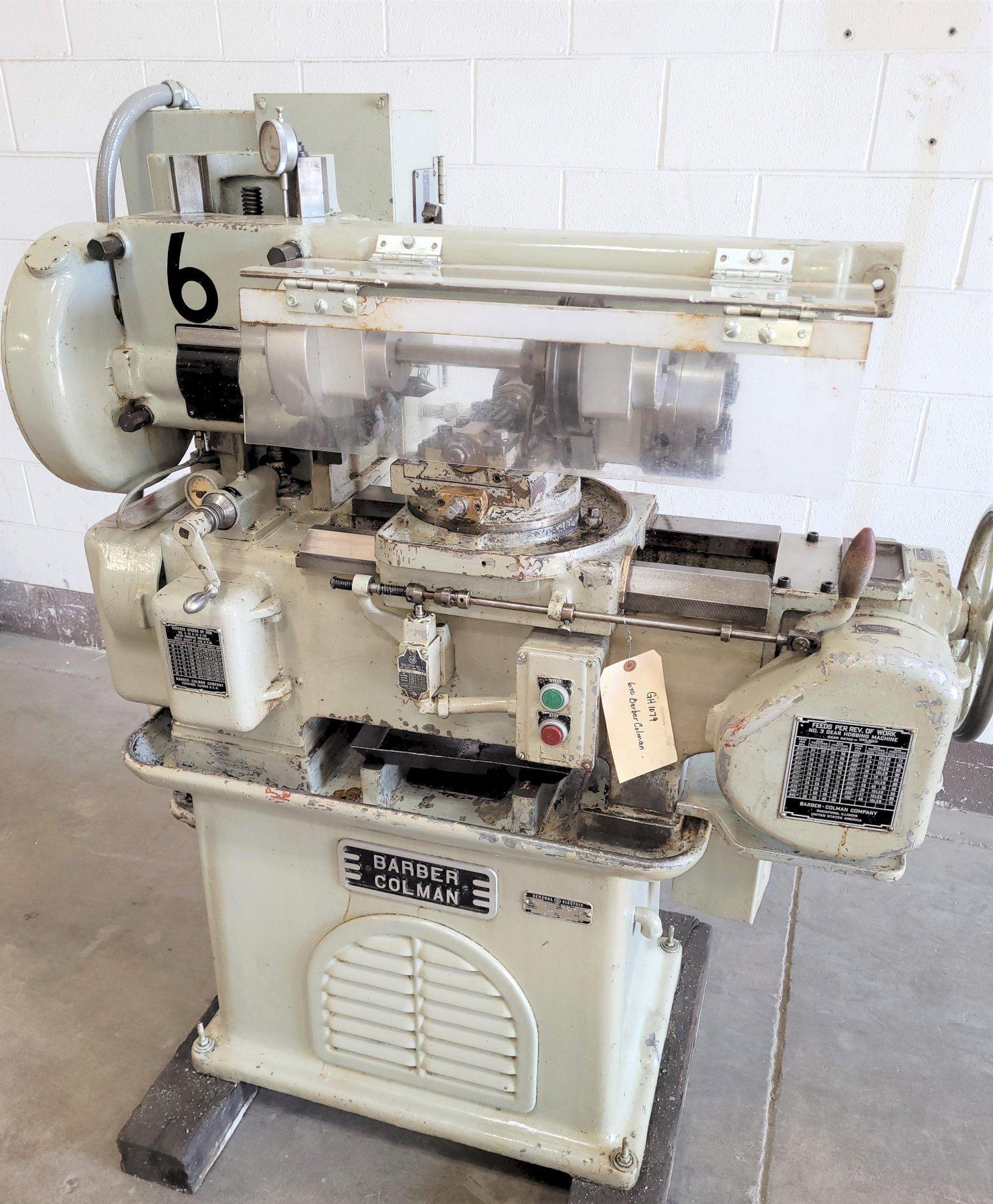 Barber Colman No. 6-10 “Special” Gear Hobbing Machine | Adams Machinery ...