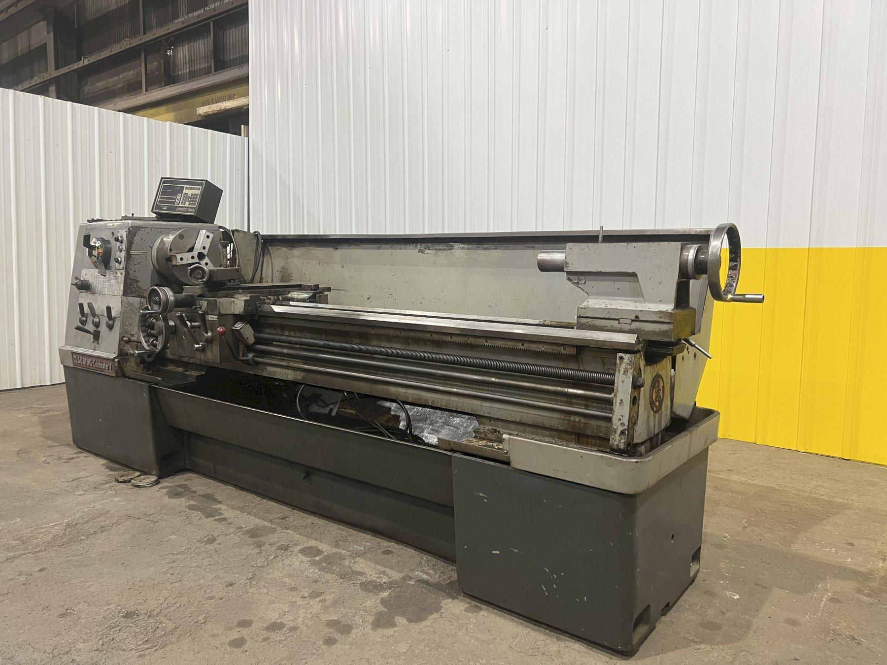 17″ X 80″ CLAUSING COLCHESTER MODEL #17 ENGINE LATHE, 3″ HOLE: STOCK #19820