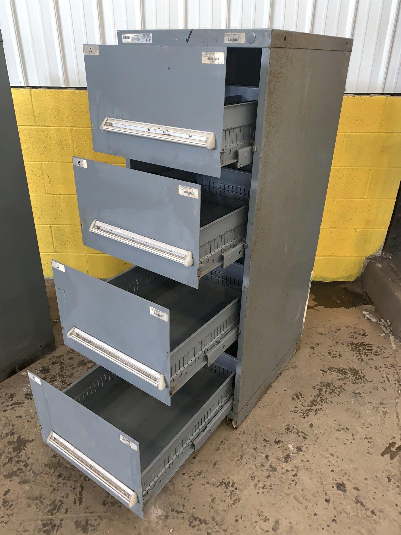 4 DRAWER 22.5” x 28” x 59” VIDMAR TOOL STORAGE CABINET | Deer Creek ...