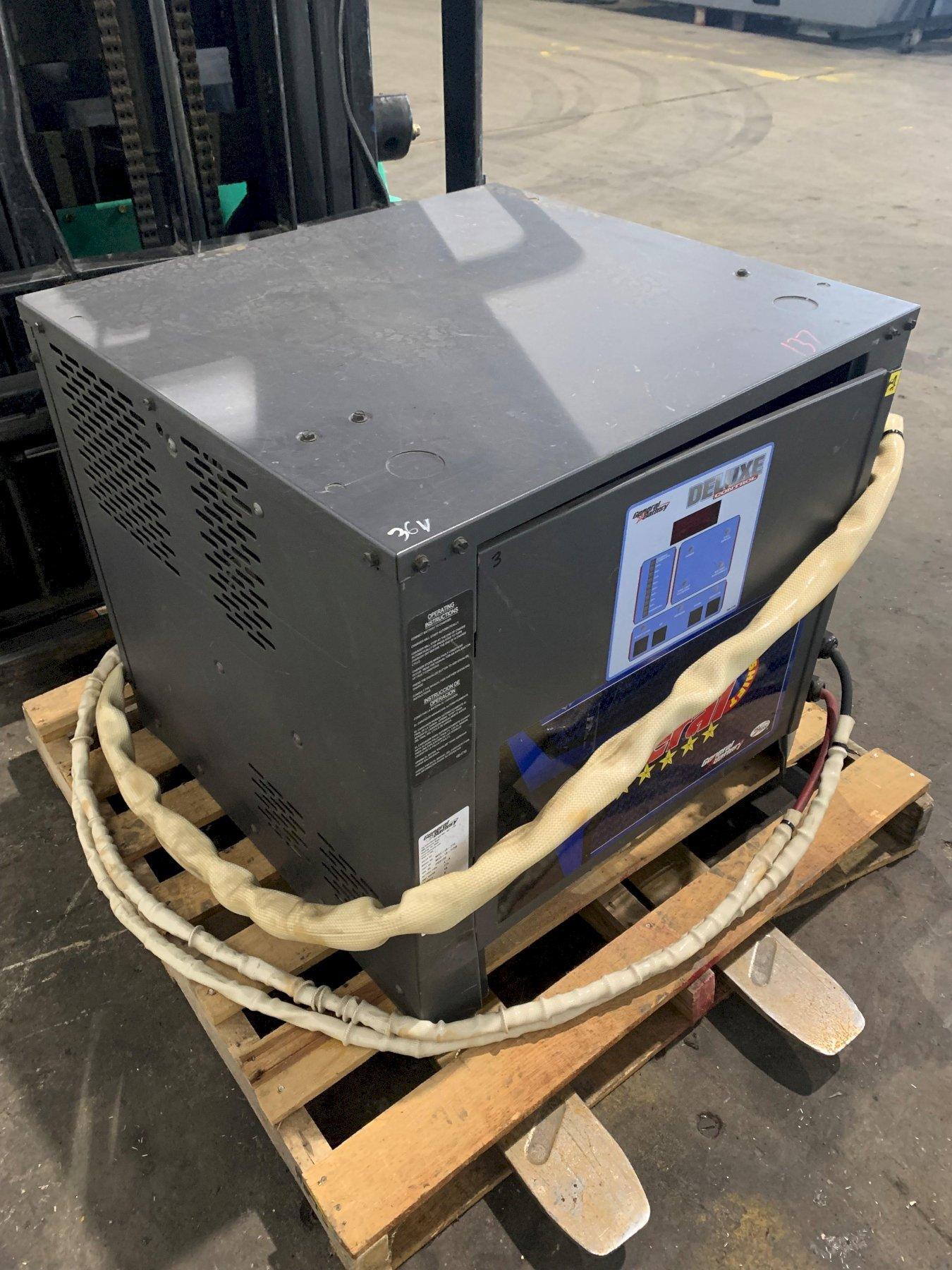 5,000 LB. MITSUBISHI MODEL FBC25N-AC ELECTRIC FORKLIFT W/ CHARGER ...