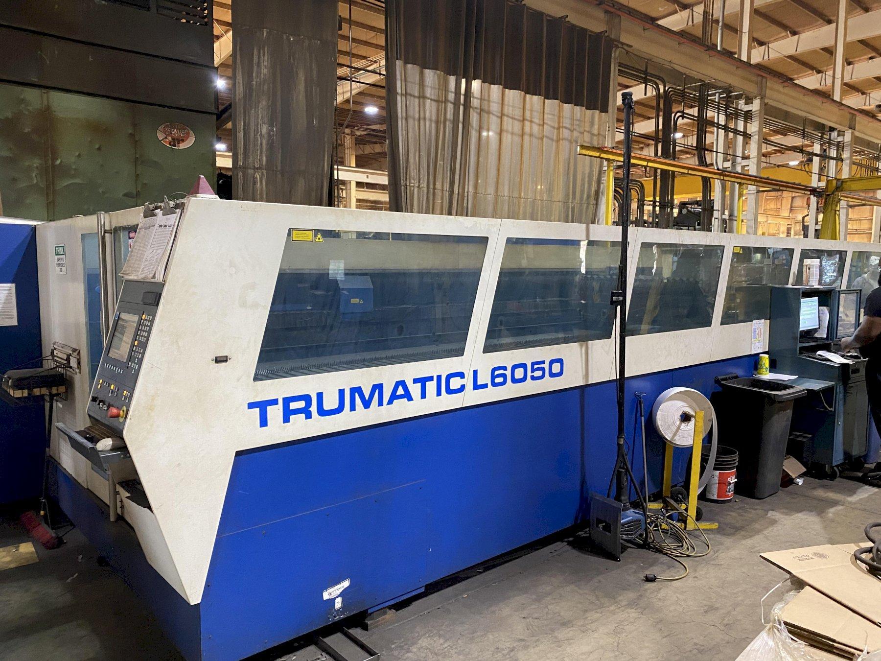 5,000 WATT TRUMPF TRUMATIC 6050 CNC LASER WITH NEW TRUFLOW 5000 ...