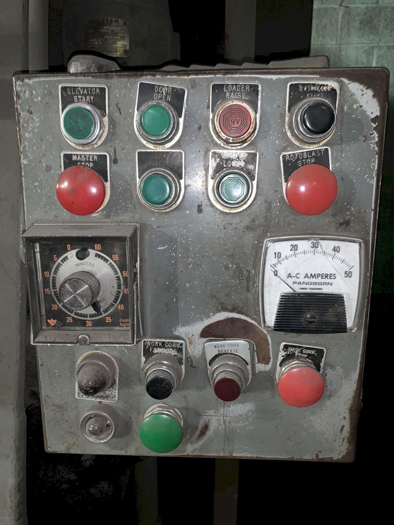 12 CU FT PANGBORN MODEL 12GN ROTOBLAST BARREL TYPE TUMBLE BLAST MACHINE ...