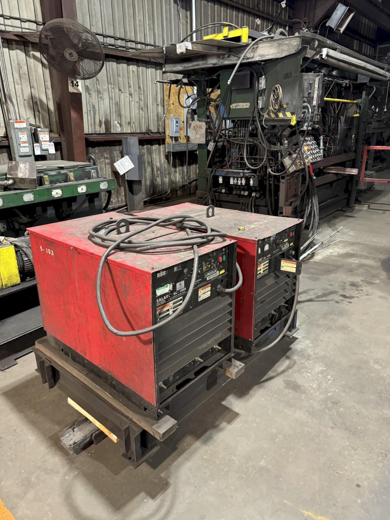 60″ CONRAC PULL THROUGH AUTOMATIC I-BEAM WELDER MACHINE. STOCK #0664925 ...