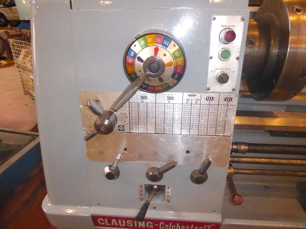 Clausing Colchester 17″ x 80″ Engine Lathe | Used Machinery Dealer ...