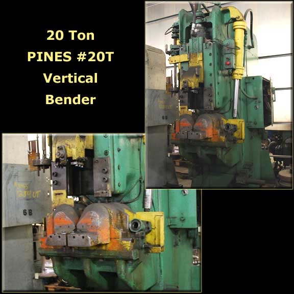 20 Ton PINES #20T Vertical Tube Bender | G-2000 Inc.