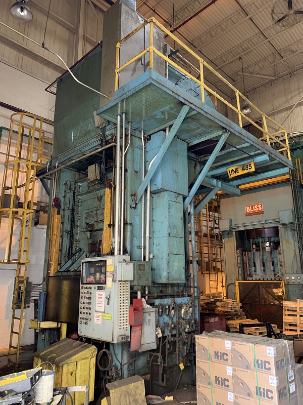 800 Ton Verson S1-800-72-72T Straight Side Press | G-2000 Inc.