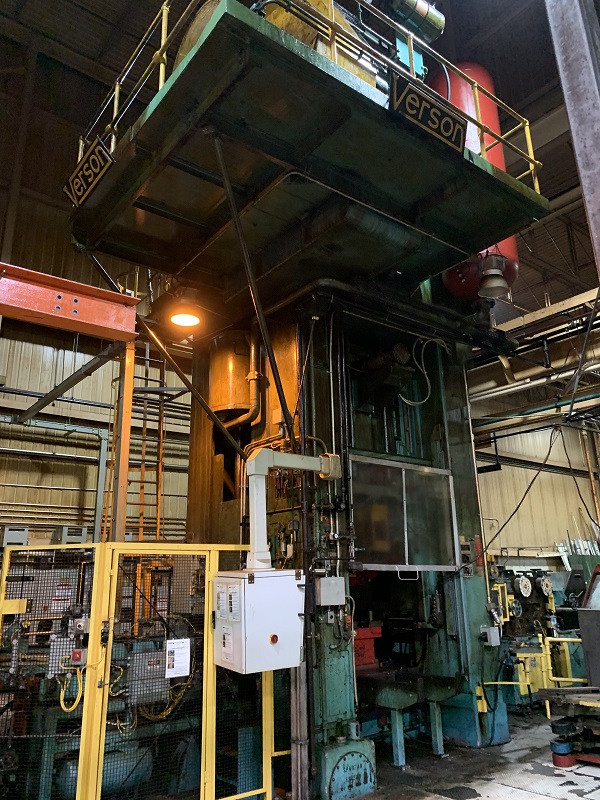 1500 Ton Verson S1-1500-60-60 Straight Side Press | G-2000 Inc.