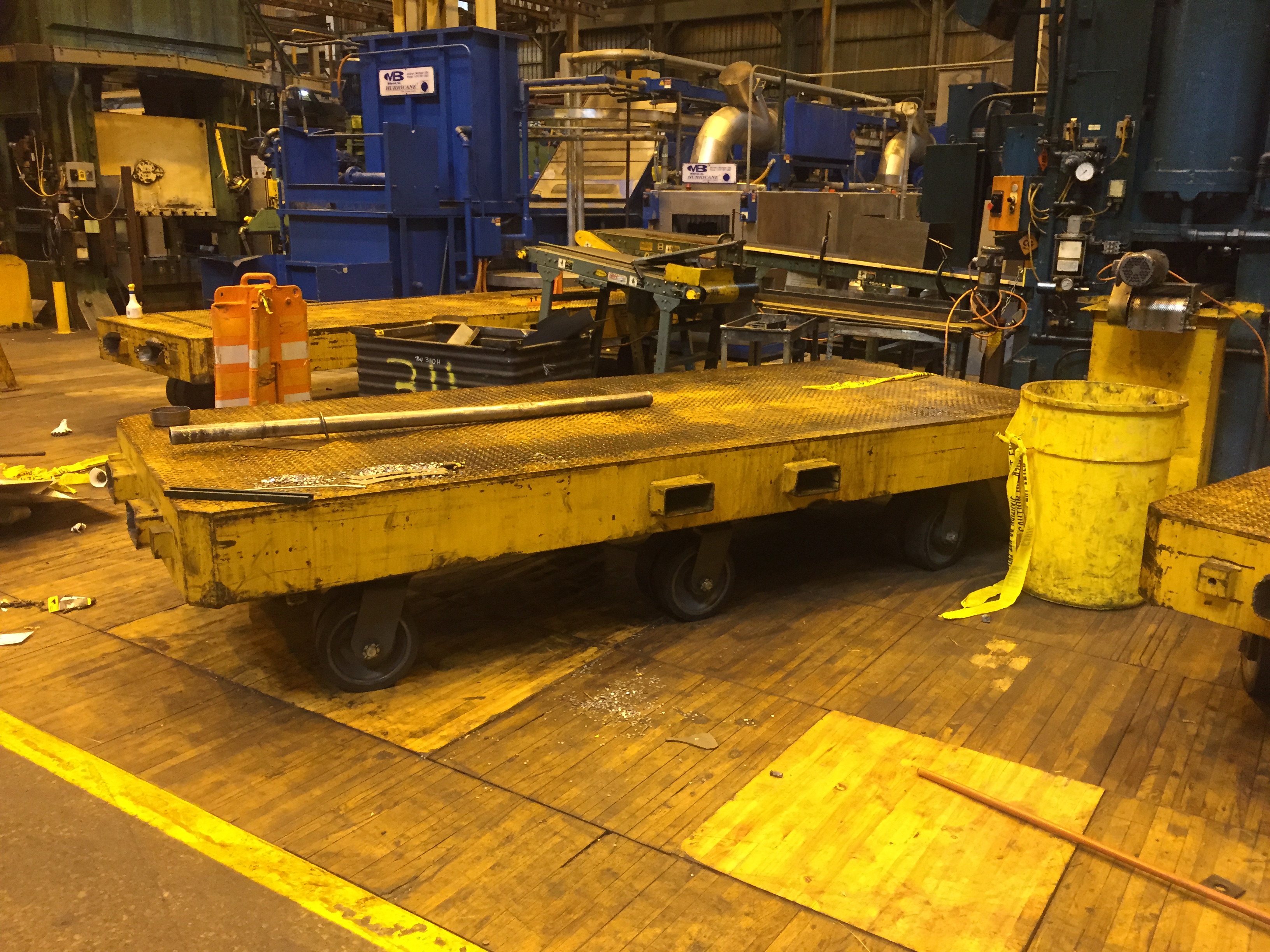 100,000 lb. Die Cart, 15′ L x 5′ W | G-2000 Inc.