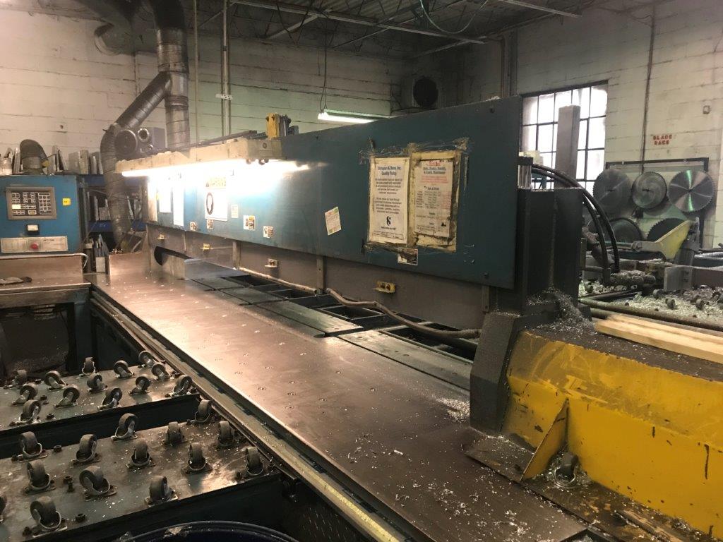 Metlsaw Model: NF1214-T6, 12′ Automatic Plate Saw | G-2000 Inc.