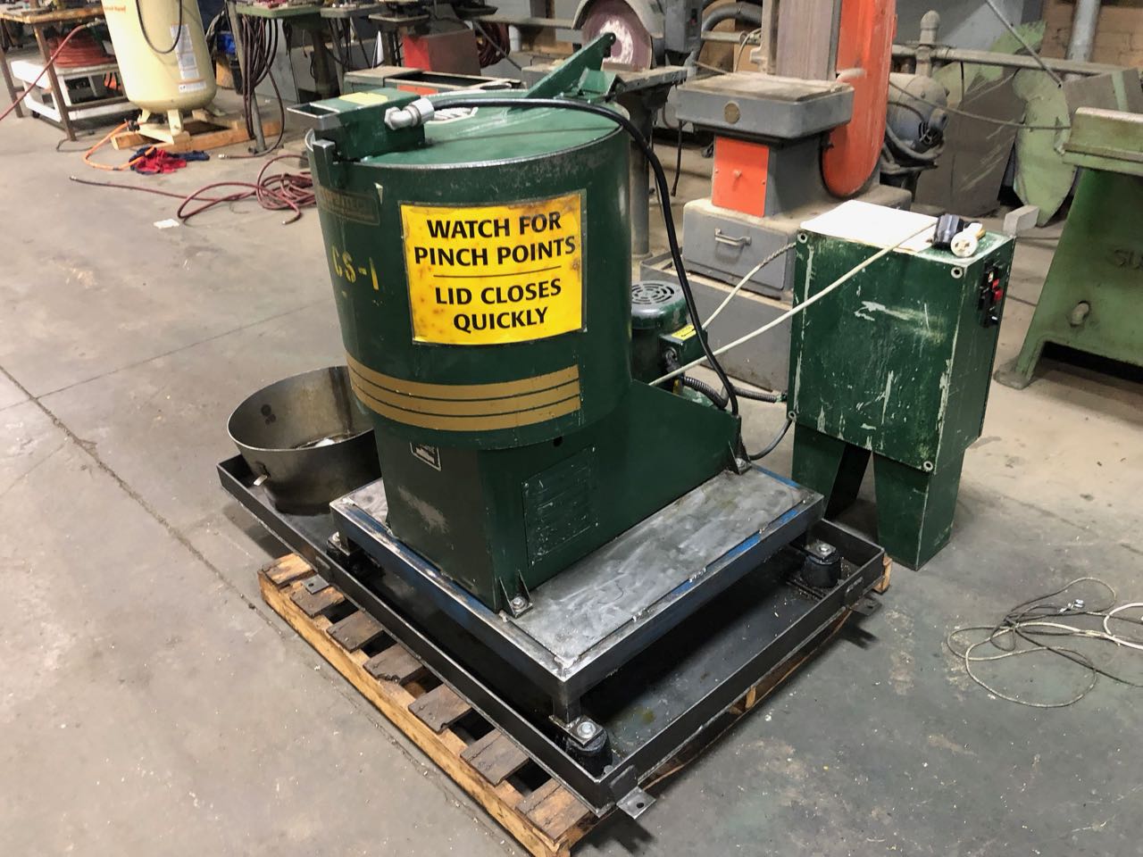 One Used Barrett Model 301E Chip Spinner | Hariton Machinery Company, Inc.