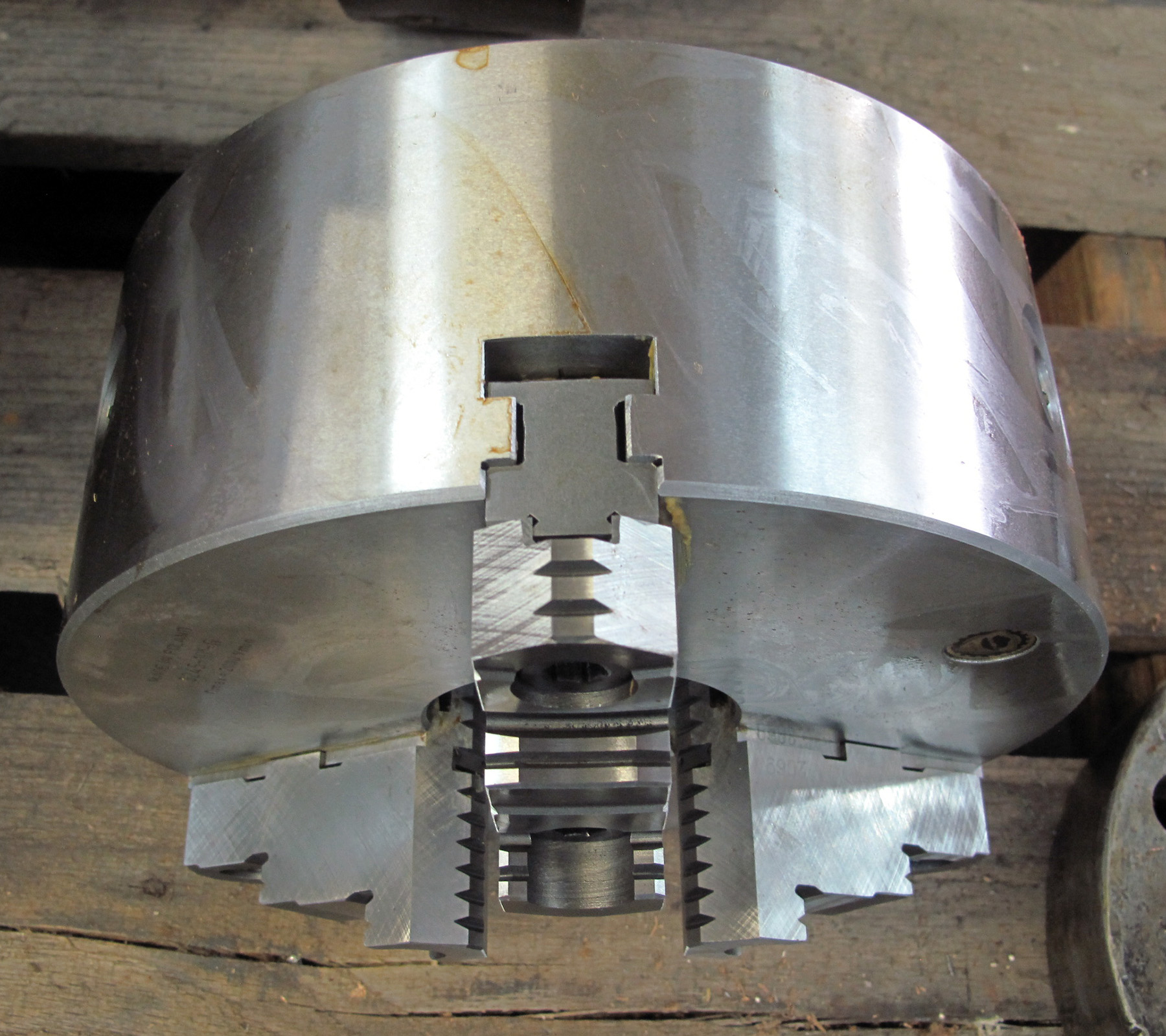 NEW, 10″ BISON 3-JAW CHUCK | Harris Machine Tools
