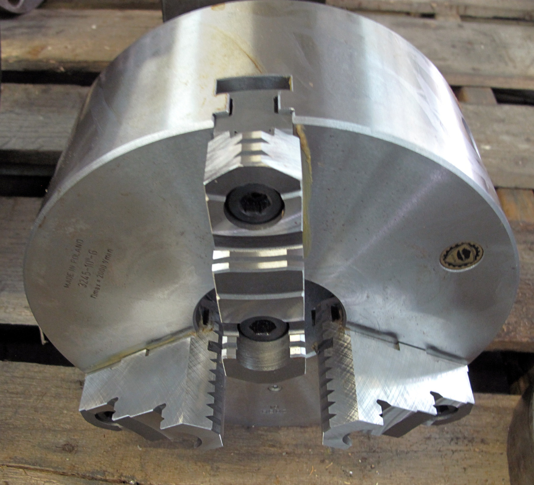 NEW, 10″ BISON 3-JAW CHUCK | Harris Machine Tools