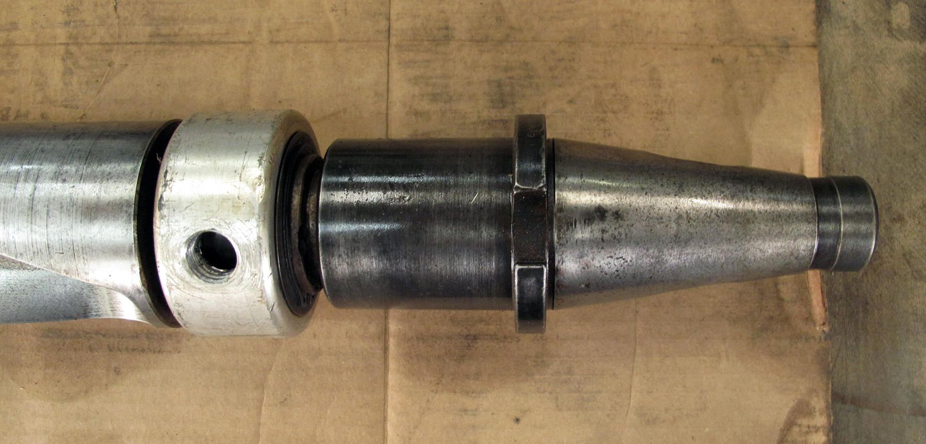 USED, 3-1/2″ X 18″ SPADE DRILL, COOLANT THRU, WITH 50 NMTB ADAPTER ...