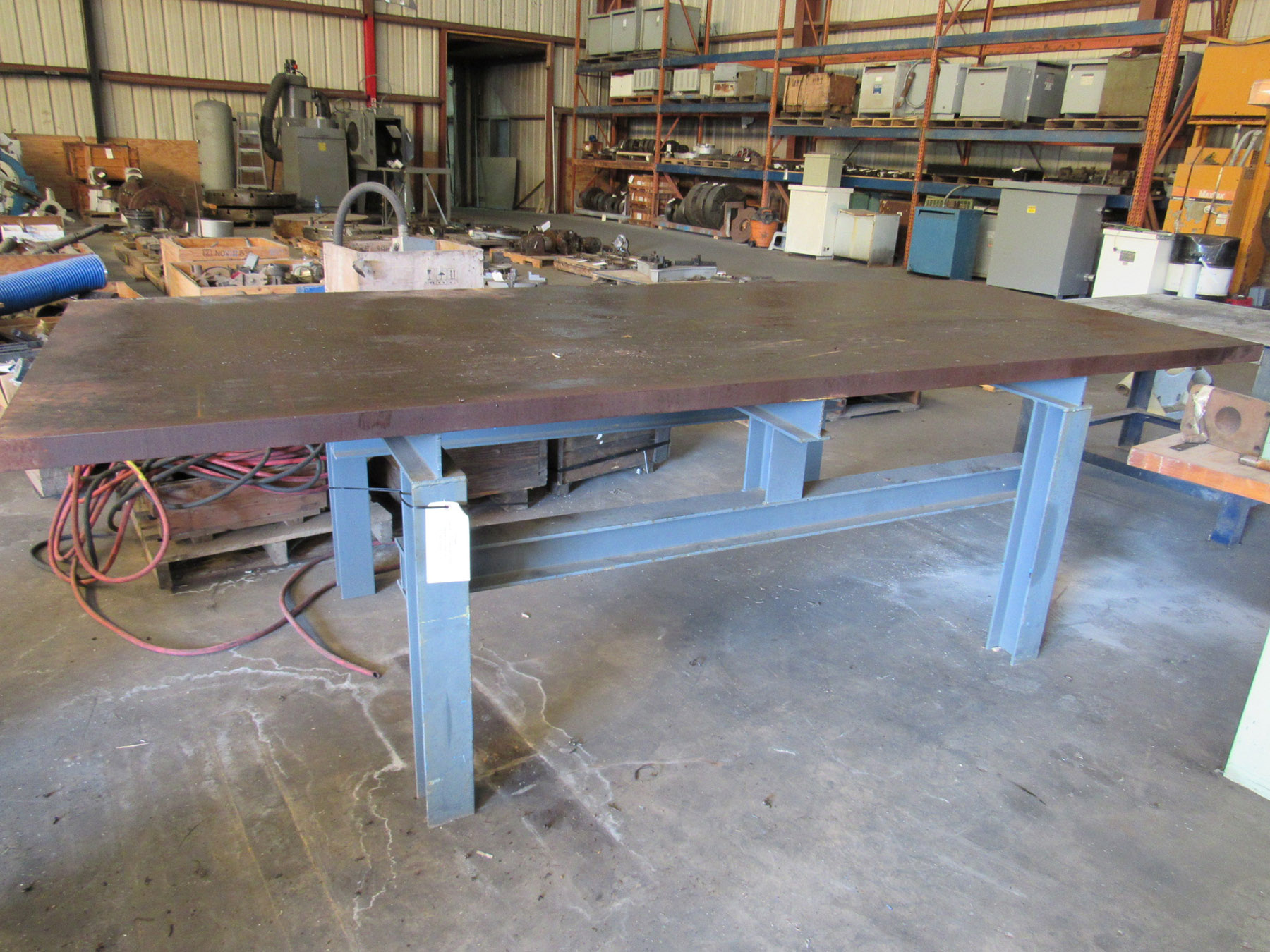 USED, 48″ X 120″ HEAVY DUTY STEEL TABLE | Harris Machine Tools