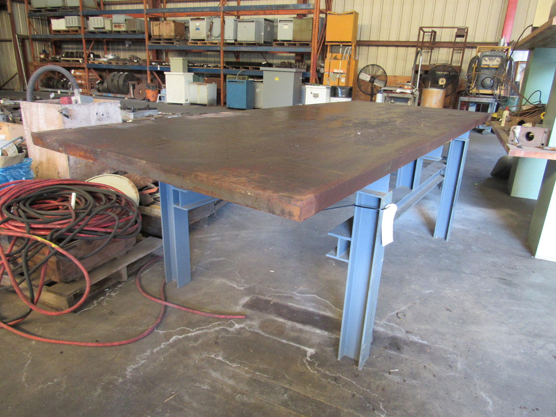 USED, 48″ X 120″ HEAVY DUTY STEEL TABLE | Harris Machine Tools