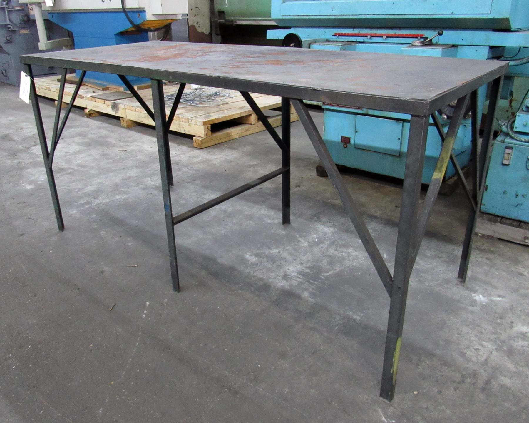 USED, HEAVY DUTY METAL TABLE | Harris Machine Tools