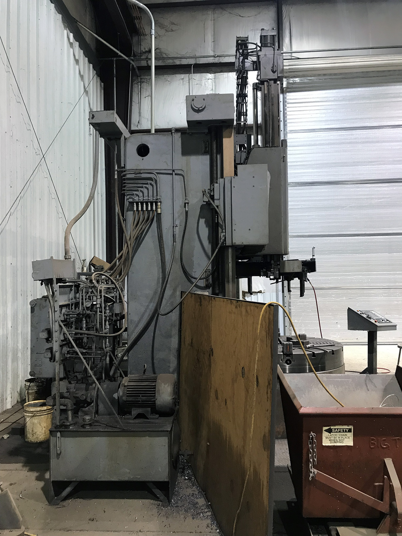 USED, 57″ SUNDSTRAND/MORANDO HIGH COLUMN CNC VERTICAL BORING MILL ...