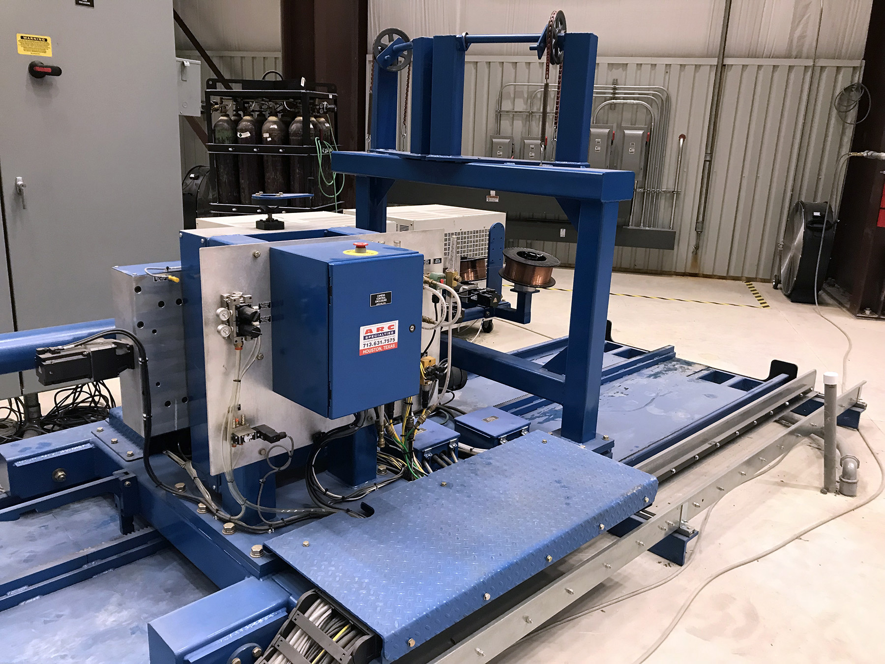 USED, ARC SPECIALTIES 10′ ID PIPE CLADDING SYSTEM | Harris Machine Tools