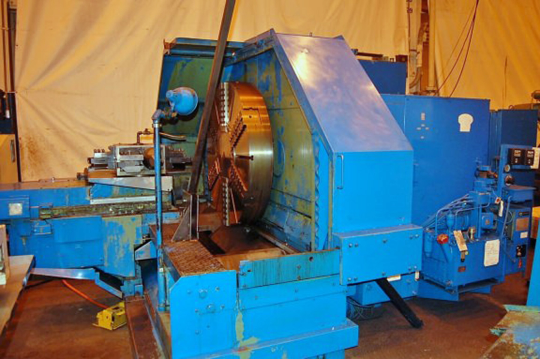 USED, 60″ OKUMA CNC T-LATHE WITH 13″ SPINDLE BORE | Harris Machine Tools