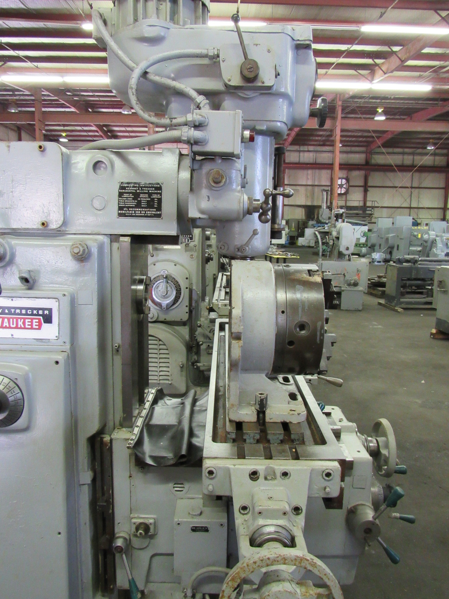 USED, KEARNEY & TRECKER MILWAUKEE MODEL 205 S-12 HORIZONTAL UNIVERSAL ...