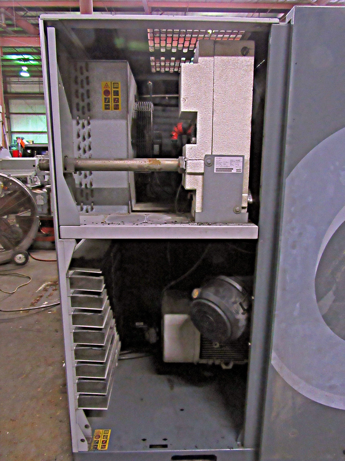 USED, ATLAS COPCO MODEL GA37+FF OIL-INJECTED ROTARY SCREW AIR ...