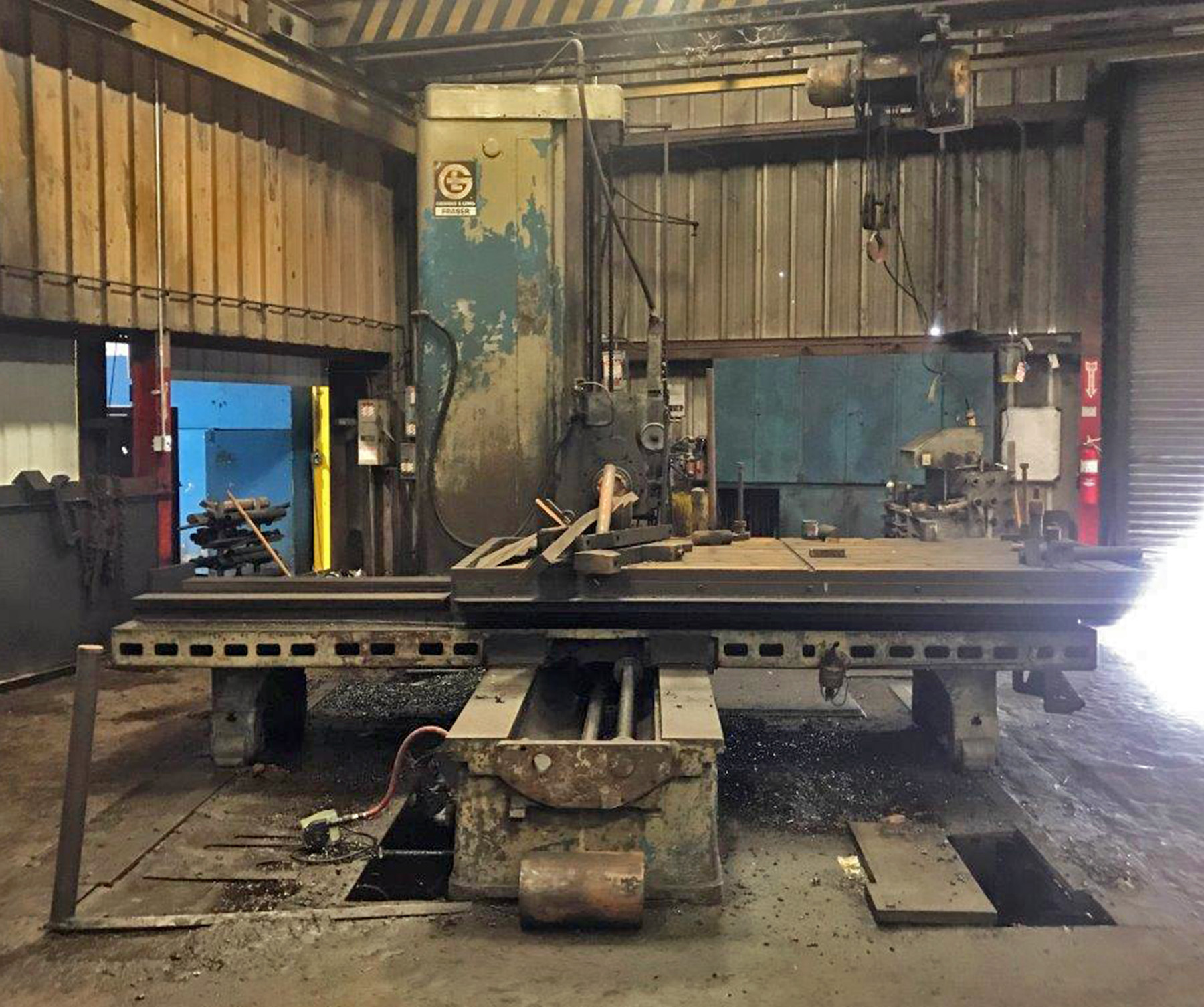 USED, 5″ GIDDINGS & LEWIS FRASER MODEL 70A-D5-T TABLE TYPE HORIZONTAL ...