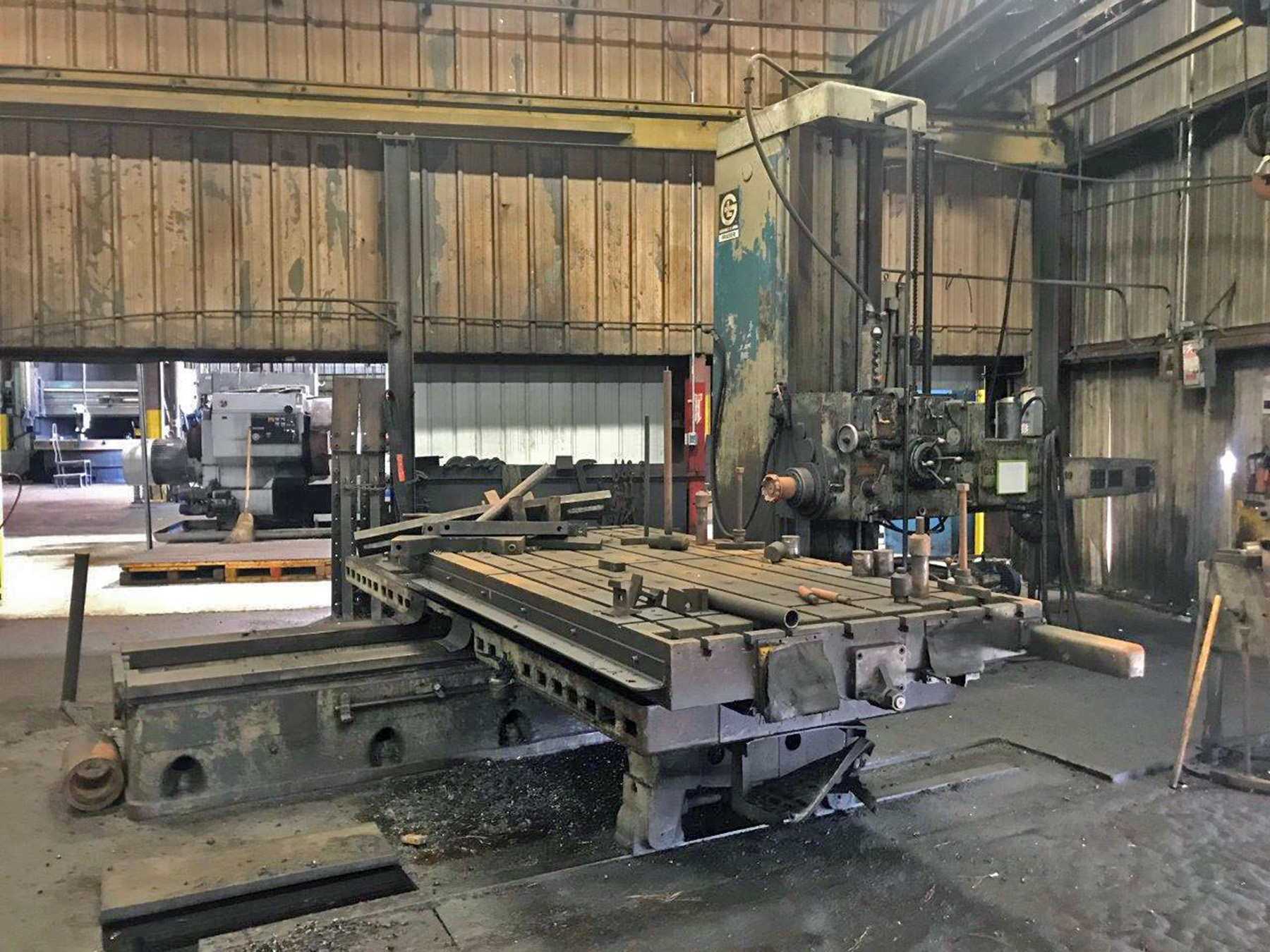 USED, 5″ GIDDINGS & LEWIS FRASER MODEL 70A-D5-T TABLE TYPE HORIZONTAL ...