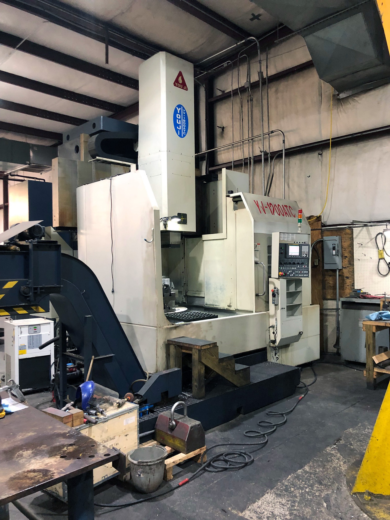 USED, YOU JI MODEL YV-1200ATC CNC VERTICAL MACHINING CENTER | Harris ...