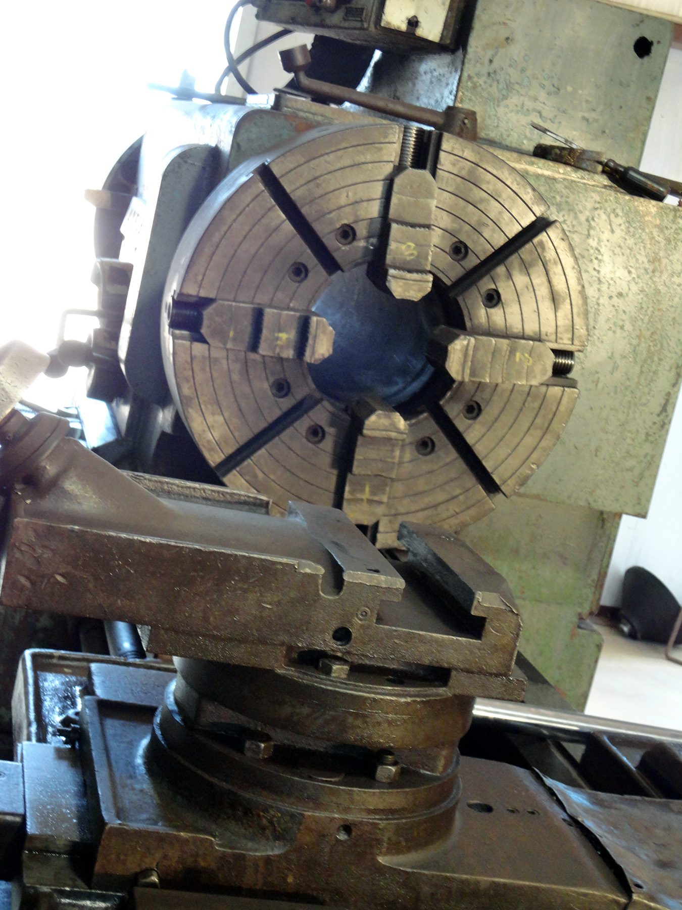 USED, 32″ X 144″ AXELSON MODEL 3020 HOLLOW SPINDLE LATHE WITH 9 ...