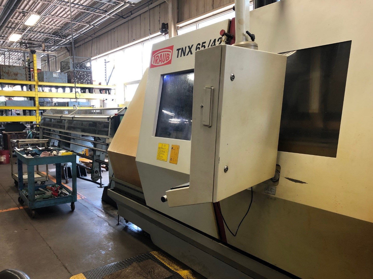 Traub TNX 65/42 CNC Lathe (2006) Live Tool Heads for Z&X axis (static ...