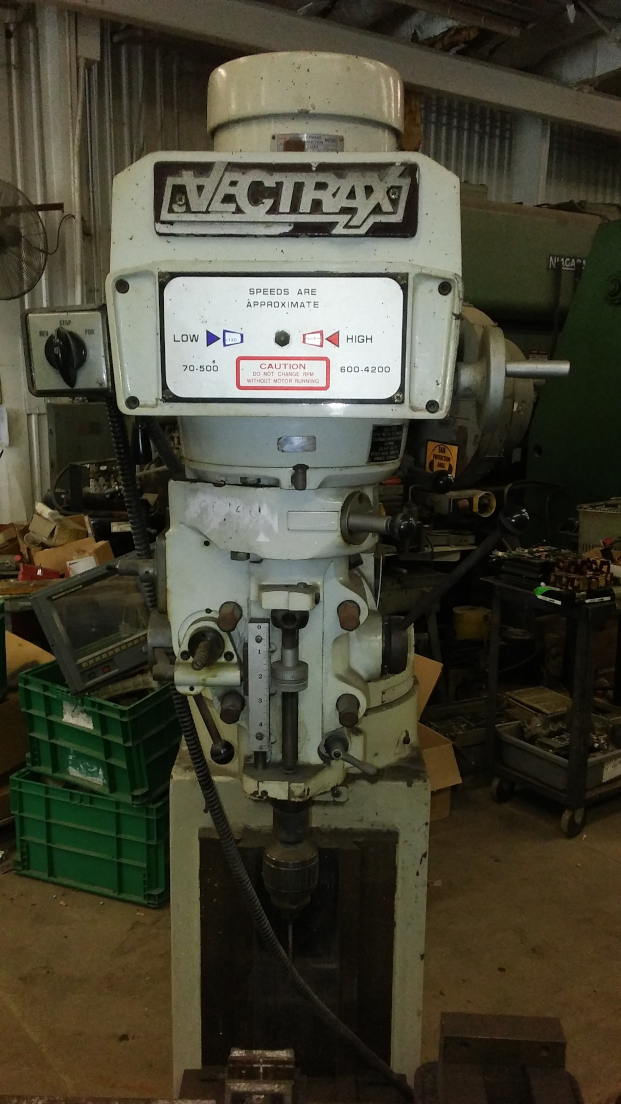 1 – PREOWNED VECTRAX VERTICAL MILLING MACHINE, MODEL #: GS16V, S/N ...
