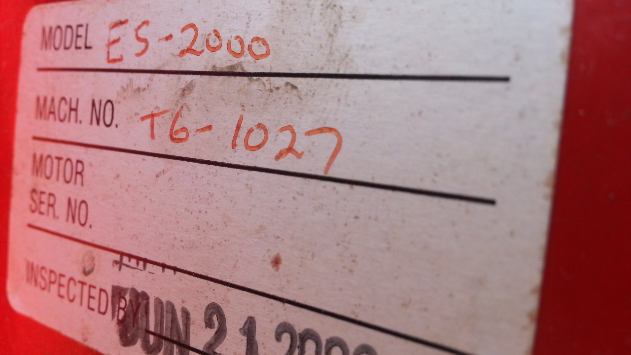 (1) PREOWNED CRAFTSMAN PULLMAN HOLT ELECTRIC SCRUBBER, MODEL #: ES2000 ...