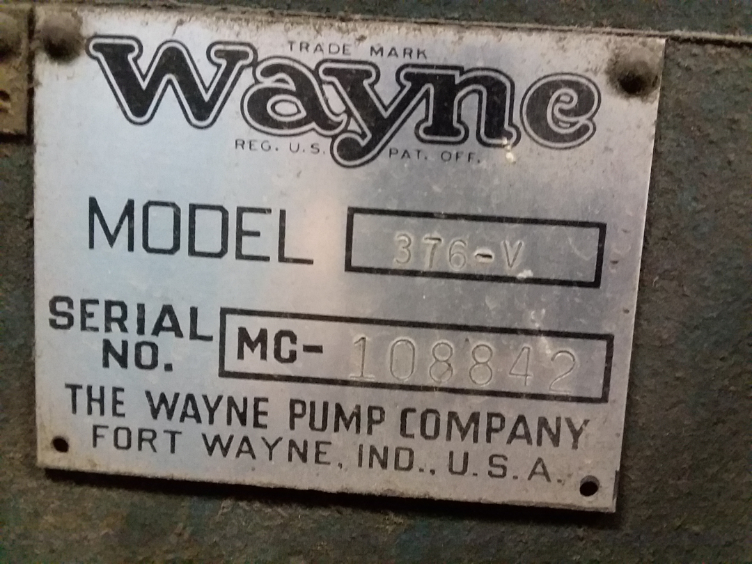 (1) PREOWNED WAYNE VERTICAL AIR COMPRESSOR, 2 STAGE, MODEL #: 376-V, S ...