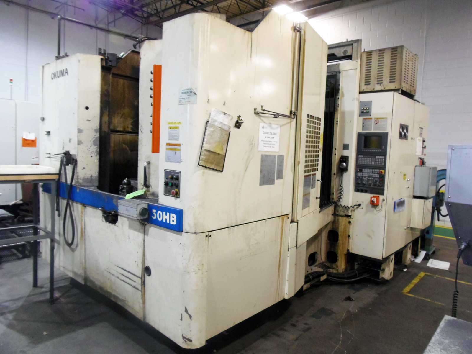 OKUMA MX50HB, DUAL PALLETS, OSP7000M CONTROL, ONE DEGREE, 5,000 RPM ...