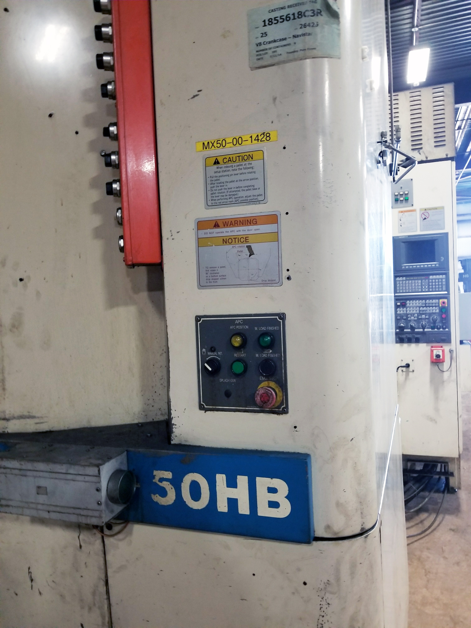 OKUMA MX50HB, DUAL PALLETS, OSP7000M CONTROL, ONE DEGREE, 5,000 RPM ...