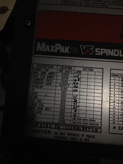 RELIANCE ELECTRIC MAXPAK VARIABLE SPEED SPINDLE DRIVE | Wisconsin ...