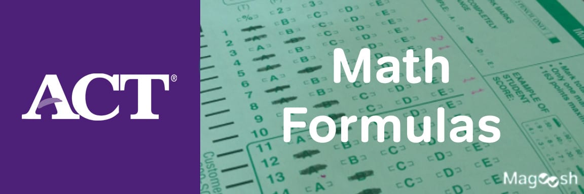 Math Formulas On The ACT Math Formulas On The ACT
