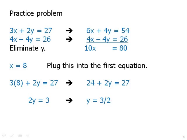 Solving Two Equations With Two Unknowns II Magoosh Math