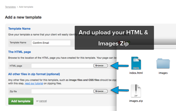 How to get your zip into Campaign Monitor | Exporting | Manuals | Inkbrush
